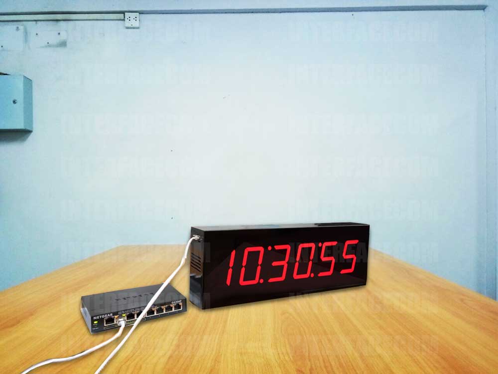 INTERFACECOM : DIGITAL CLOCK POE ( POWER OVER ETHERNET ), นาฬิกา ...